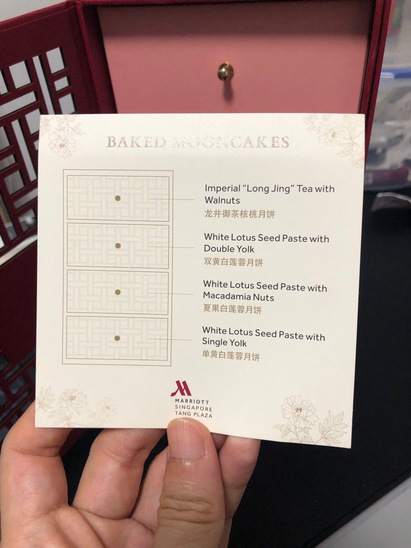 Marriott Singapore Tang Plaza Mooncake, Food & Drinks, Fresh Produce on ...