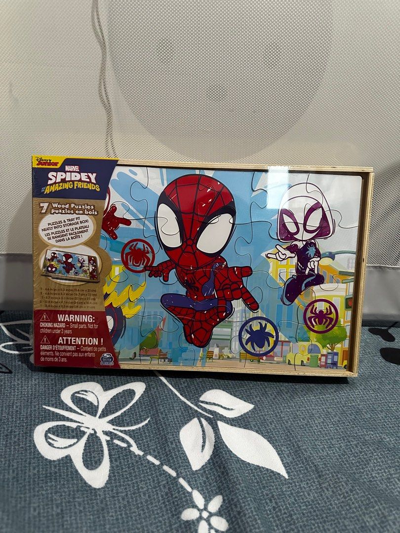Marvel Spidey and his Amazing Friends Wood Puzzle 7 designs, Hobbies ...