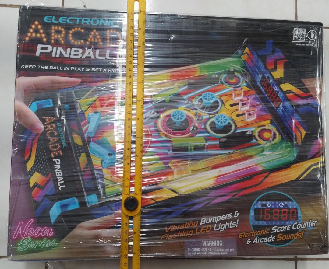MERCHANT AMBASSADOR Electronic Arcade Pinball Neon Series Score Counter ...