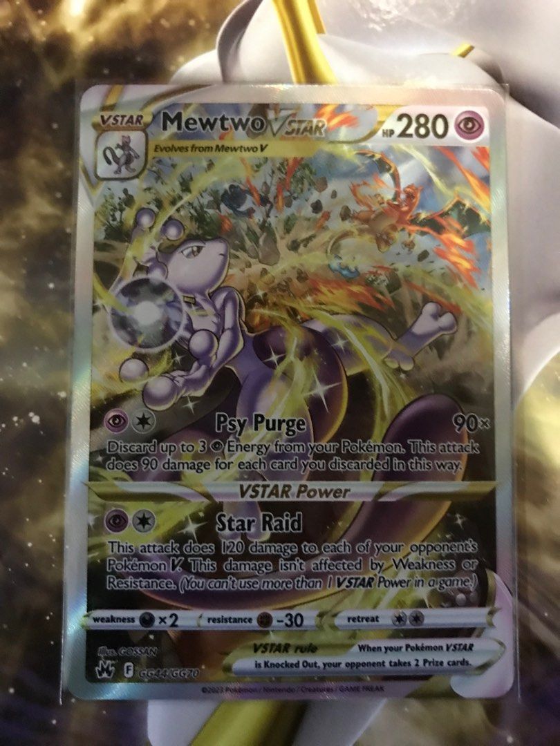 Mewtwo vstar crown zenith, Hobbies & Toys, Toys & Games on Carousell