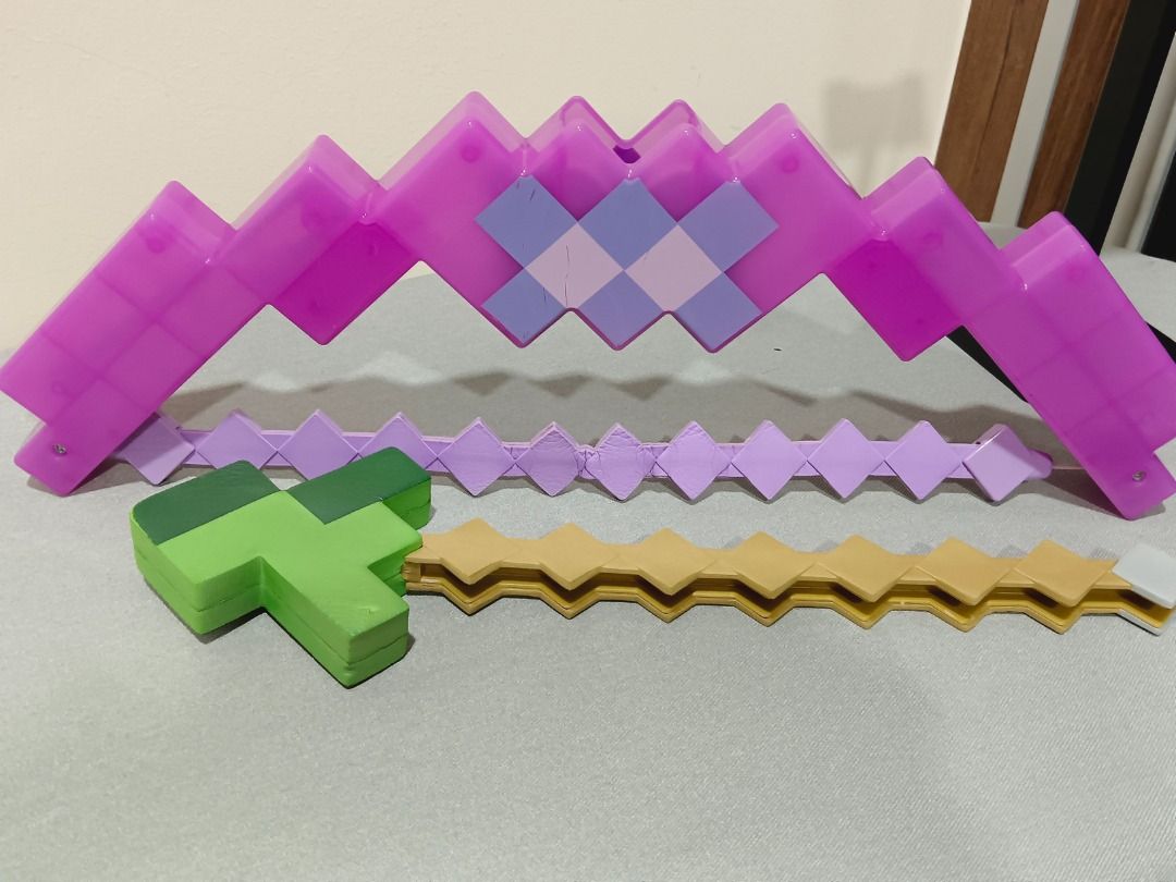 Minecraft Enchanted Bow and Arrow, Hobbies & Toys, Toys & Games on ...