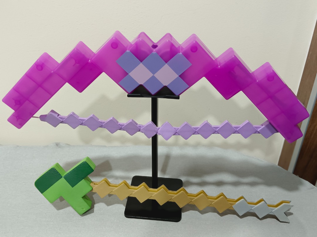 Minecraft Enchanted Bow and Arrow, Hobbies & Toys, Toys & Games on ...