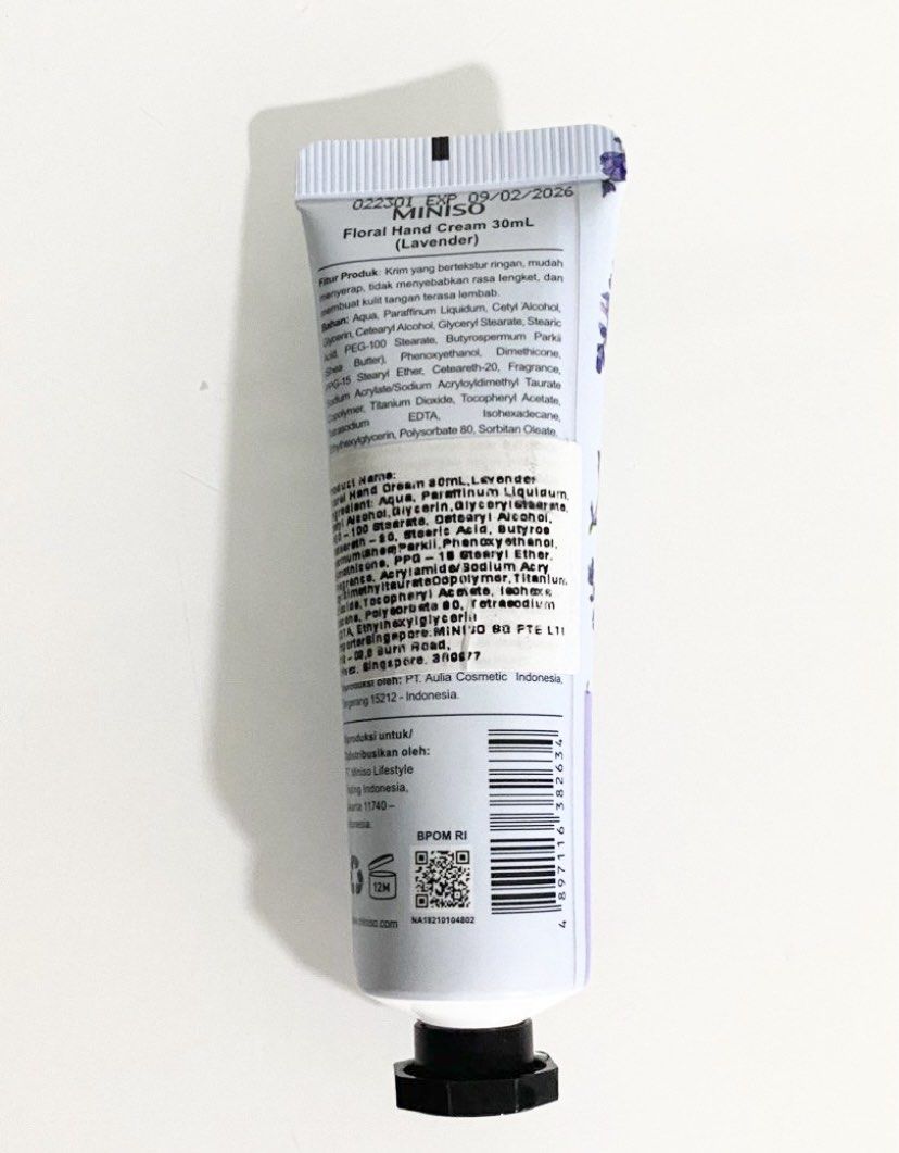 Miniso Lavender Hand Cream 30ml, Beauty & Personal Care, Hands & Nails ...