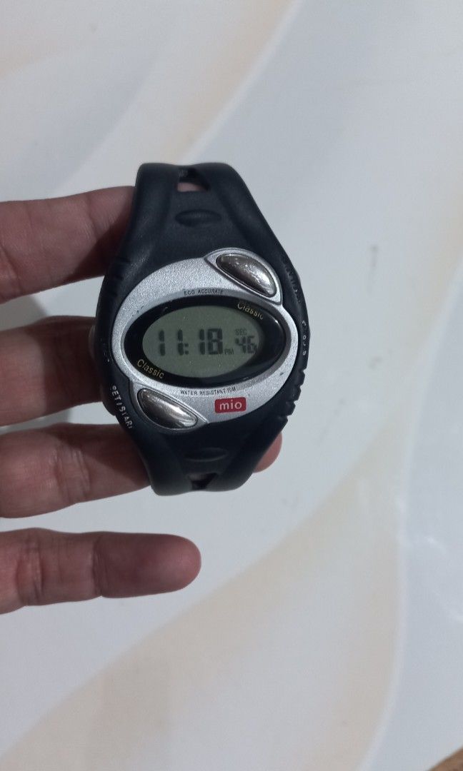 Mio Classic Select ECG Strapless Heart Rate Tracks Calories Sport Watch ...