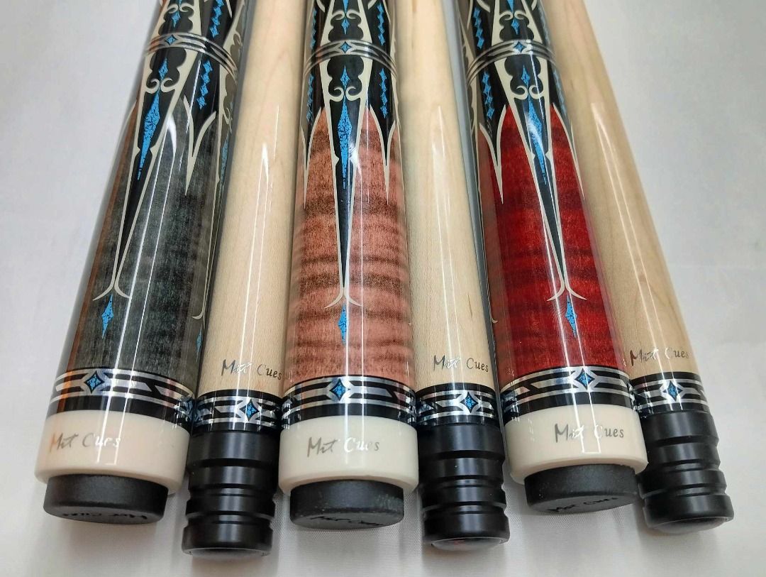 Mit Cues [New Design] Billiard Cue Stick with 1x2 Hardcase [Any Color ...