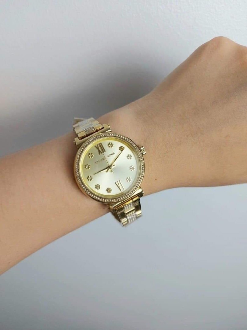 Mk Sofie All Gold Dial Authentic Watch Womens Fashion Watches And Accessories Watches On Carousell