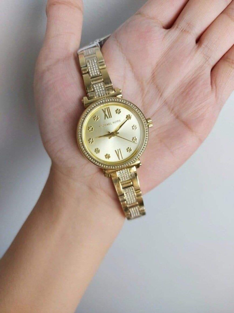 Mk Sofie All Gold Dial Authentic Watch Womens Fashion Watches And Accessories Watches On Carousell