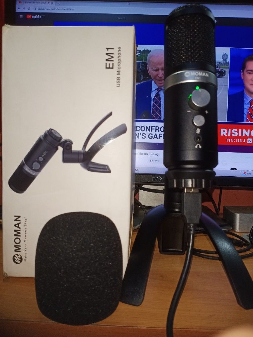 Moman EM1 USB Microphone, Audio, Microphones on Carousell