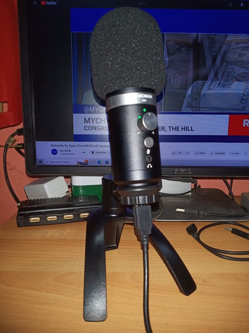 Moman EM1 USB Microphone, Audio, Microphones on Carousell