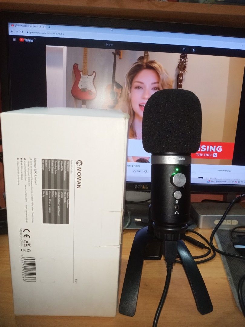 Moman EM1 USB Microphone, Audio, Microphones on Carousell