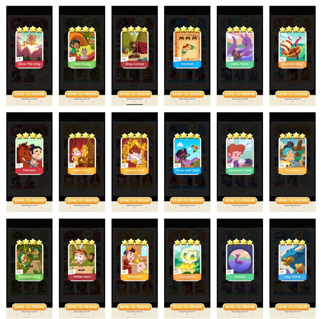 Monopoly stickers, Hobbies & Toys, Toys & Games on Carousell