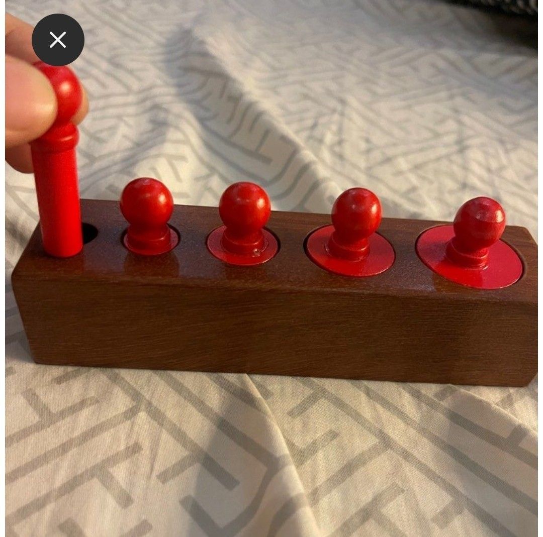 Montessori Socket Cylinder, Babies & Kids, Infant Playtime on Carousell
