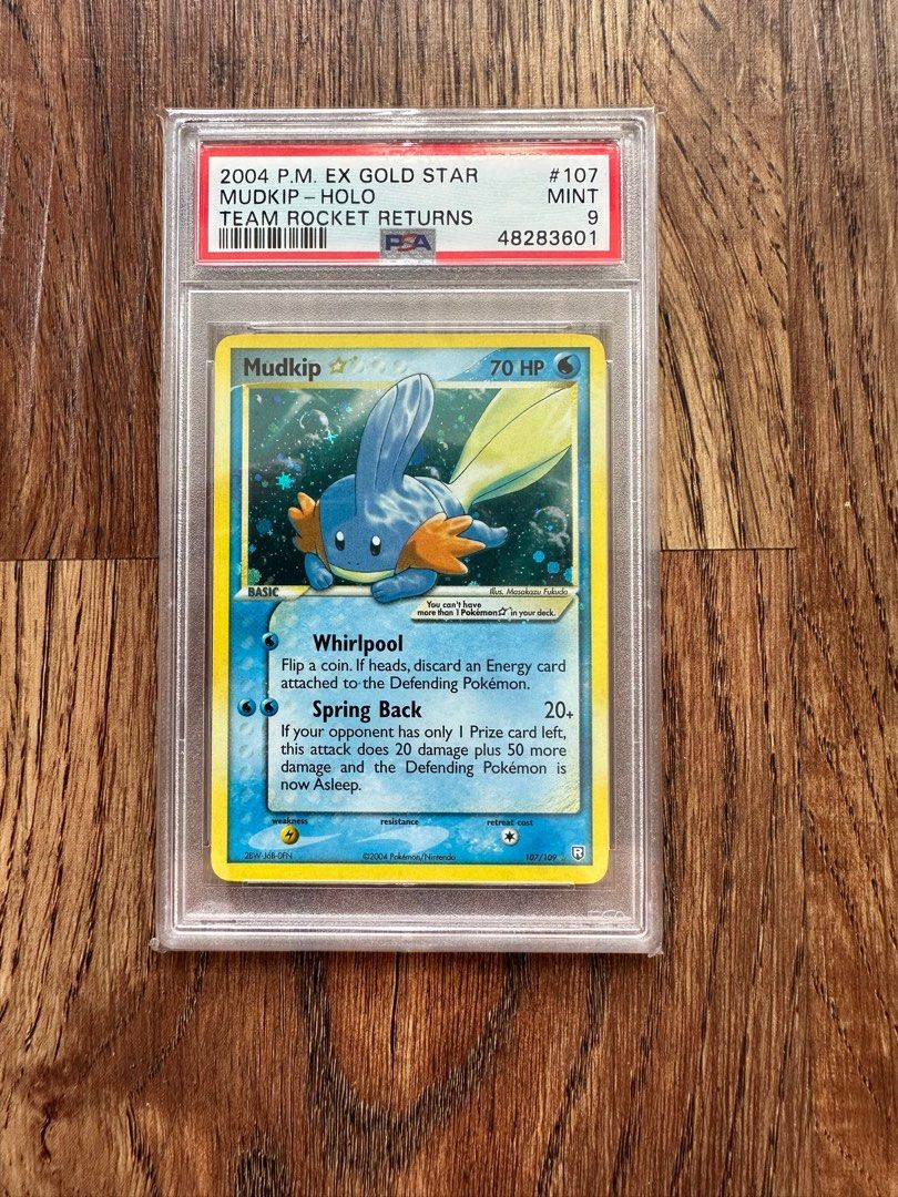 Mudkip Gold Star #107 Team Rocket Returns PSA 9 Pokemon TCG, Hobbies ...