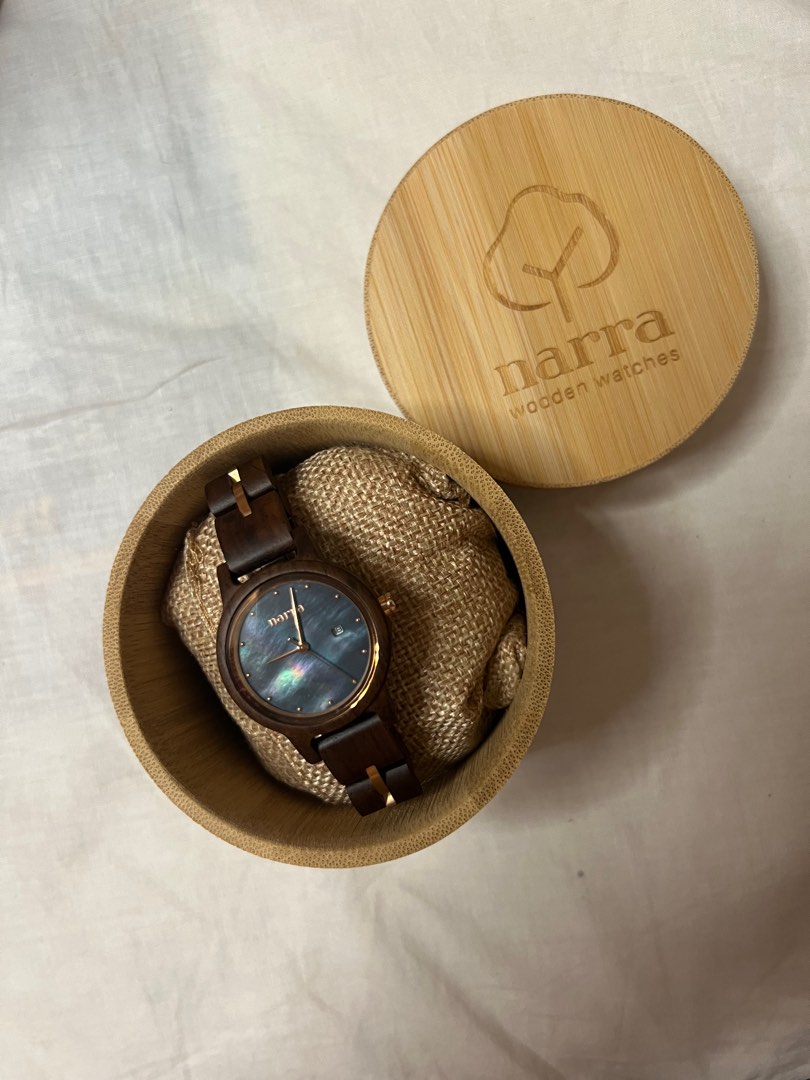 Narra Andromeda Watch in Leadwood and Black Mother of Pearl, Women's ...