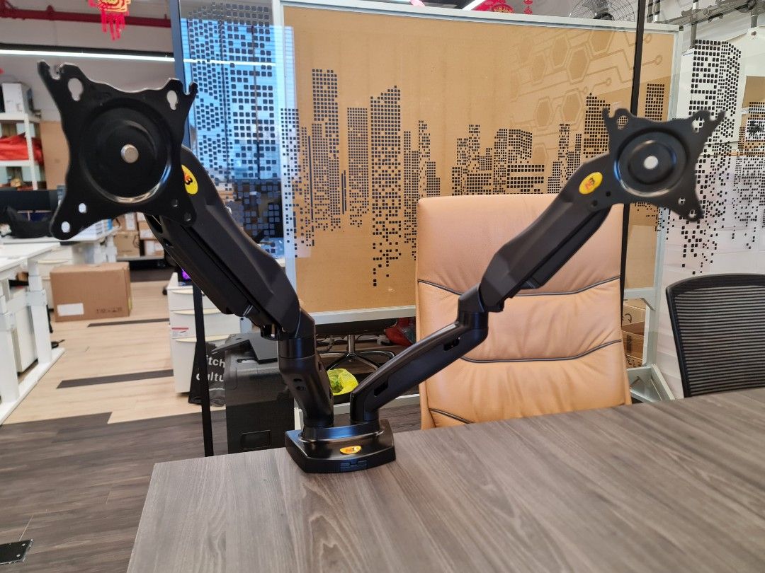 NB F160 North Bayou Gas Strut Flexi Dual Monitor Arm Screen With ...