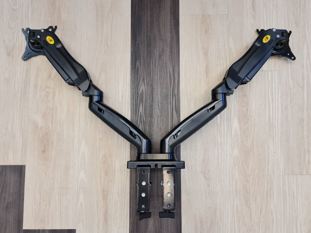 NB F160 North Bayou Gas Strut Flexi Dual Monitor Arm Screen With ...
