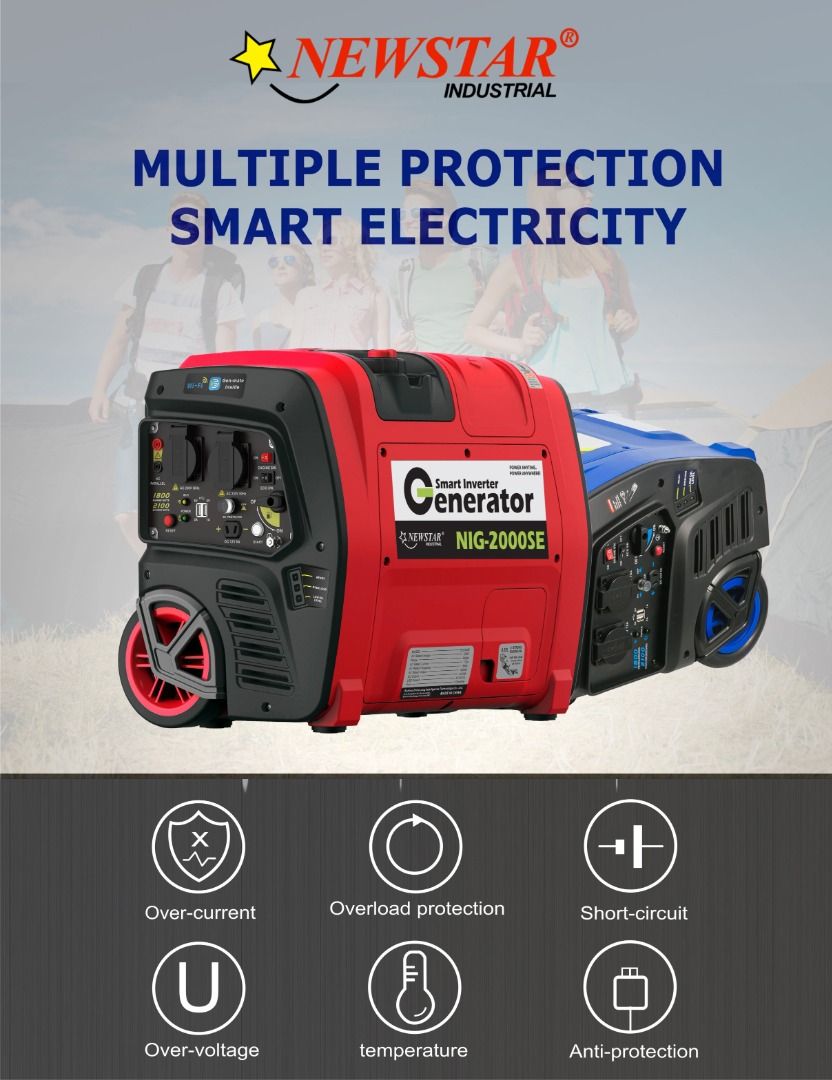 Newstar Portable Smart Inverter Generator Set, Commercial & Industrial ...