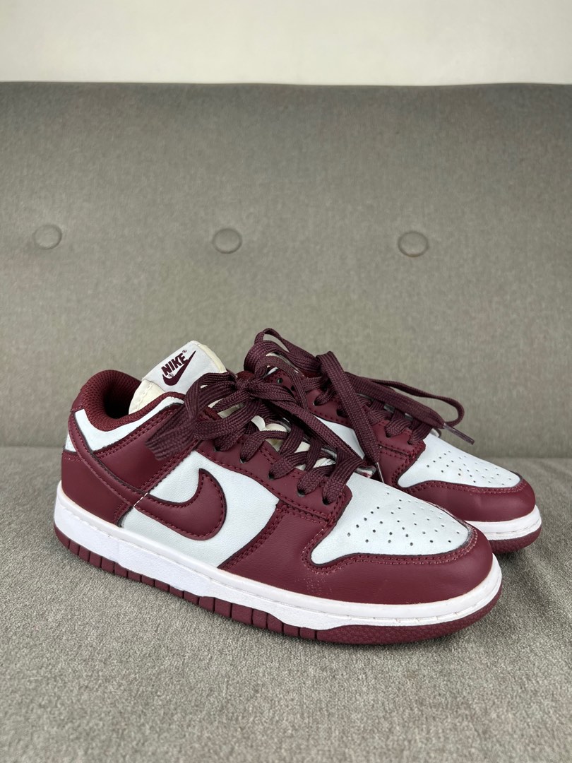Nike Dunk Maroon, Women's Fashion, Footwear, Sneakers on Carousell