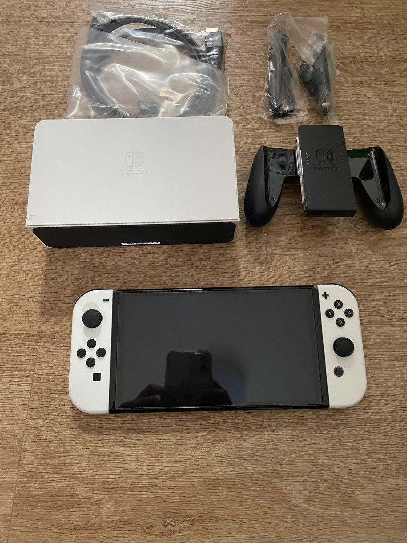 Nintendo Switch OLED (White), Video Gaming, Video Game Consoles ...