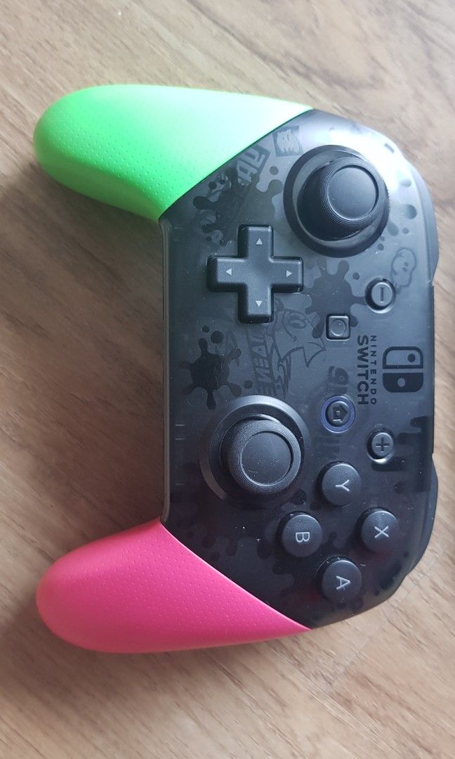 Nintendo Switch Pro Controller Splatoon Edition, Video Gaming, Gaming ...