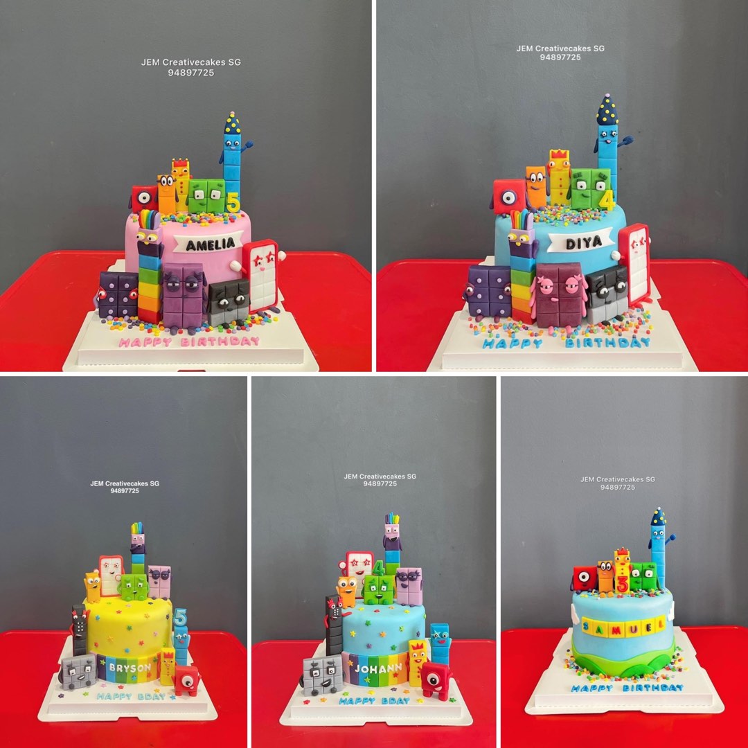 Numberblock cake, Food & Drinks, Homemade Bakes on Carousell