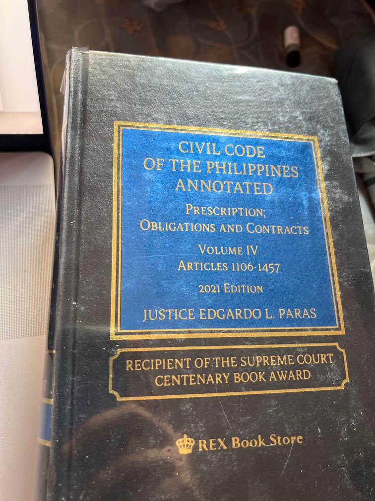 Paras - Obligations and Contracts (ObliCon), Hobbies & Toys, Books ...