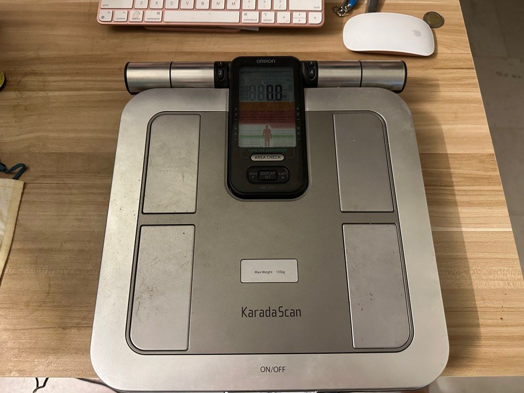 Omron Body Monitor HBF 375, Health & Nutrition, Health Monitors ...