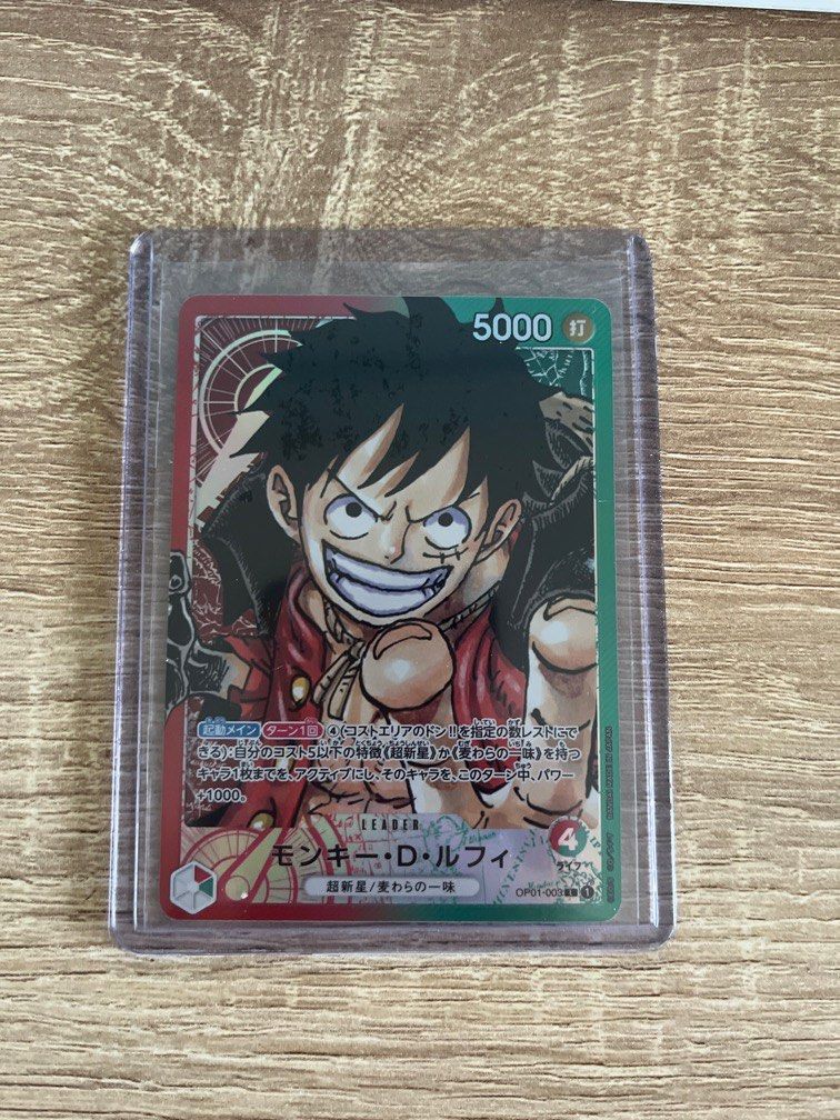 OP01 Luffy Leader ONE PIECE TCG, Hobbies & Toys, Toys & Games on Carousell