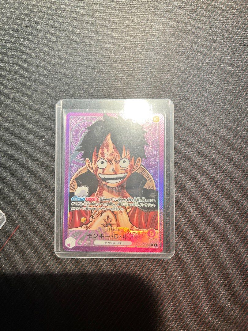 One Piece OP05 Luffy leader and Luffy Gear 5 SEC, Hobbies & Toys, Toys ...