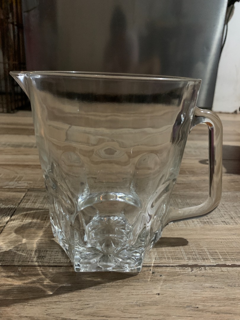 open pitcher + free glass coaster, Furniture & Home Living, Kitchenware ...