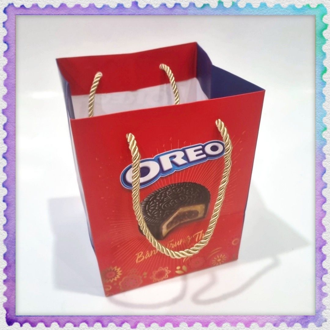 Oreo paper bag gift mooncake present collection, Hobbies & Toys ...