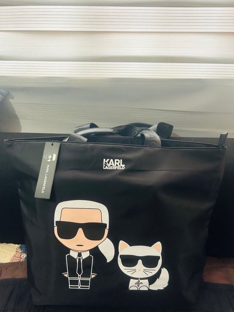 Original Karl Lagerfeld Tote Bag, Women's Fashion, Bags & Wallets, Tote ...