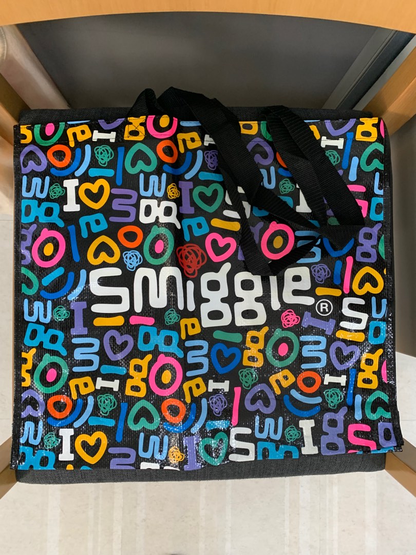 ORIGINAL Smiggle Reusable Bag - large, Furniture & Home Living, Home ...