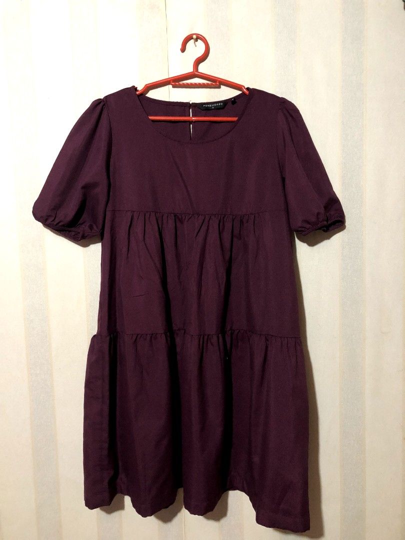 Penshoppe Layered Puff Dress, Women's Fashion, Dresses & Sets, Dresses ...