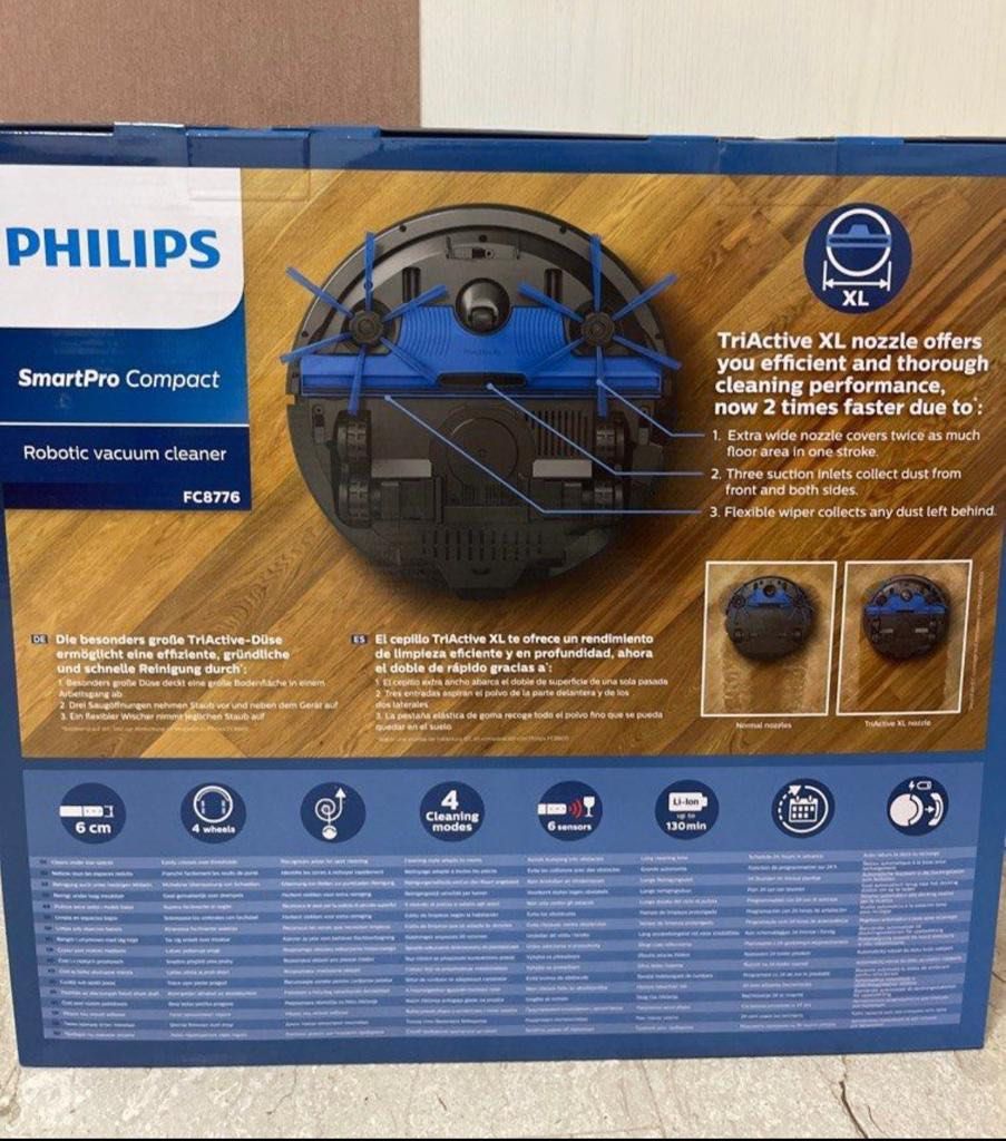 Philip Smartpro compact robot vacuum, TV & Home Appliances, Vacuum ...