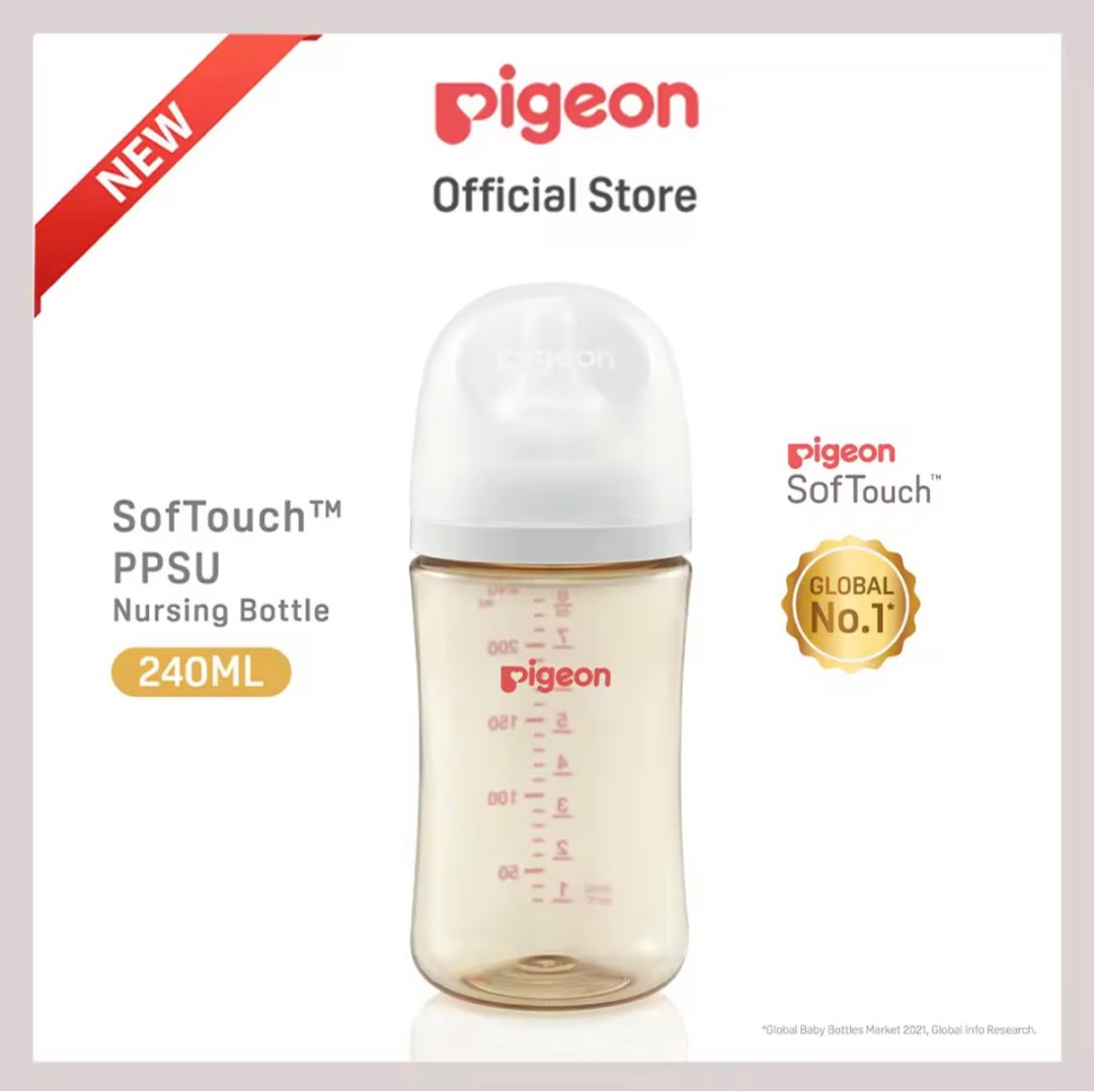 Pigeon SofTouch PPSU 240ml, Babies & Kids, Nursing & Feeding, Breastfeeding & Bottle Feeding on ...