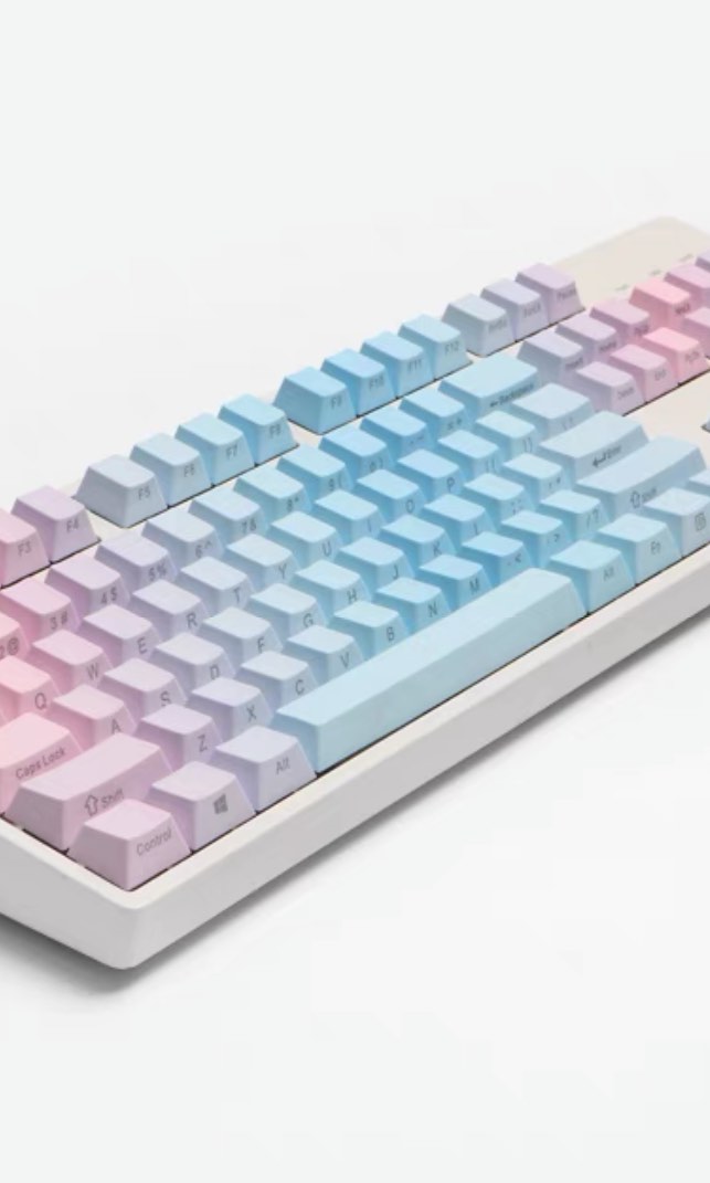 Pink Blue Gradient Keycaps Cherry Profile, Computers & Tech, Parts ...
