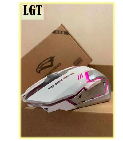 Pink Mouse High Speed Wireless Silent Rechargeable With Charging ...