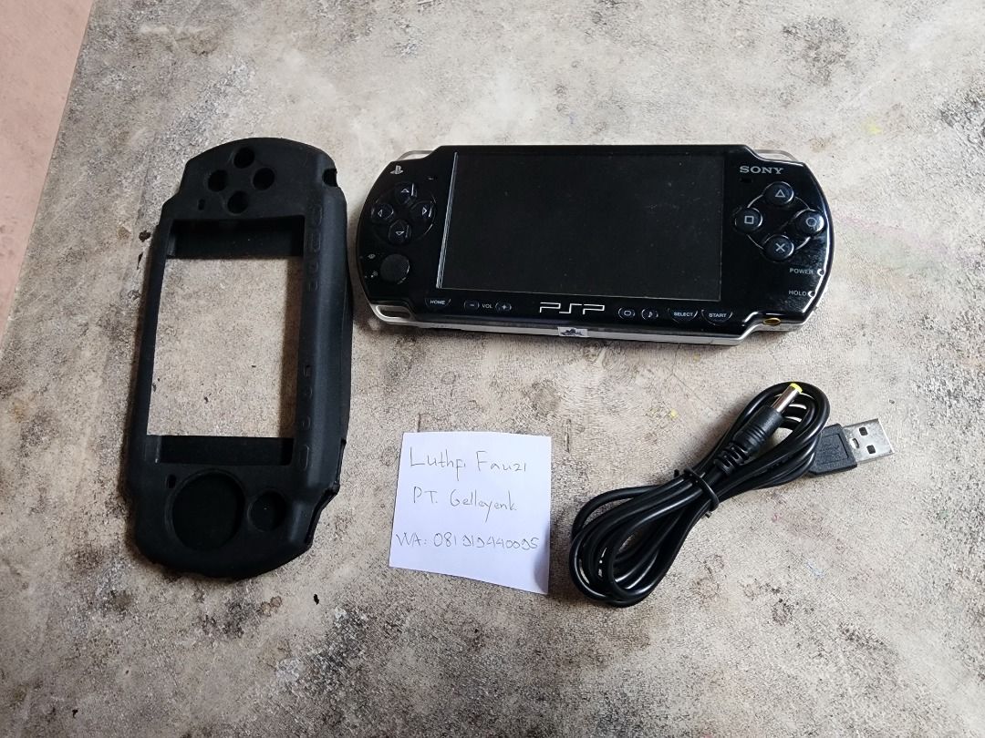 psp 2000 clear black shell