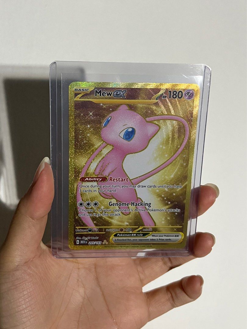 Pokemon English 151 Gold mew, Hobbies & Toys, Toys & Games on Carousell