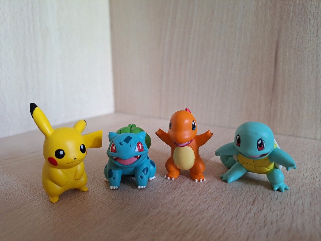 Pokemon Mini Figurines - Tomy Moncolle Size S - Pikachu | Bulbasaur ...