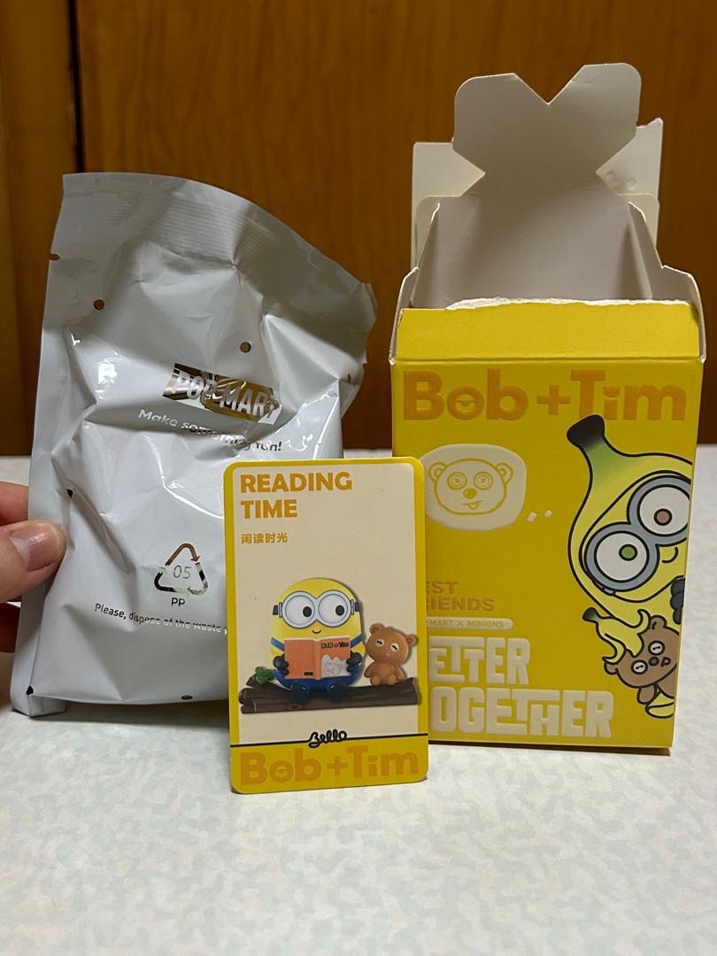 Popmart bob+Tim 盲盒, 興趣及遊戲, 玩具 & 遊戲類 - Carousell