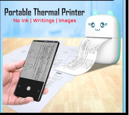 Portable Mini Thermal Printer Bluetooth Thermal Printer Mini Portable ...