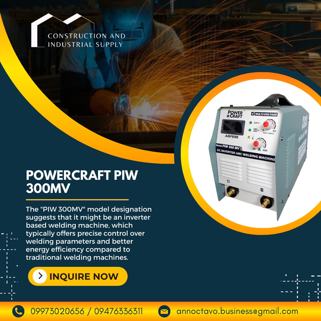 Powercraft DC ARC Inverter Welding Machine Multi Voltage (PIW 300MV ...