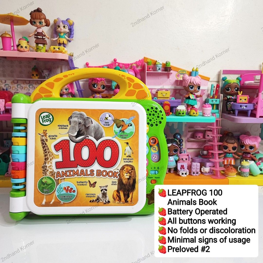 Preloved 100 animals book, Hobbies & Toys, Toys & Games on Carousell