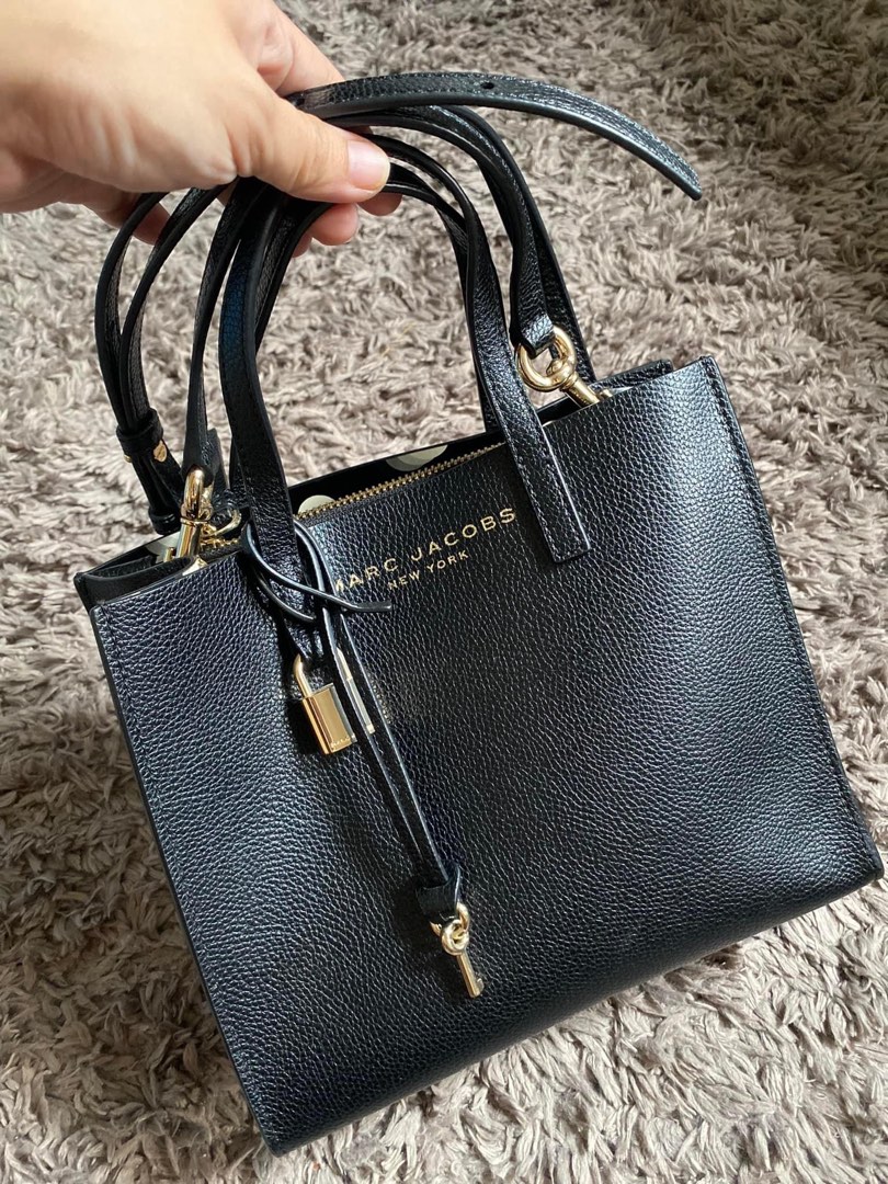 Preloved Original Marc Jacobs Mini Grind Tote in Black, Luxury, Bags ...