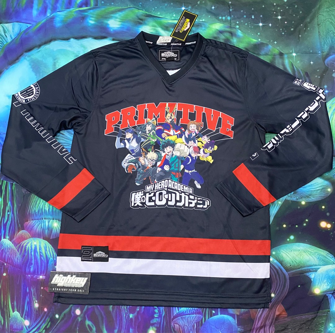 primitive x my hero academia cap hat jacket jersey shorts, Men's ...