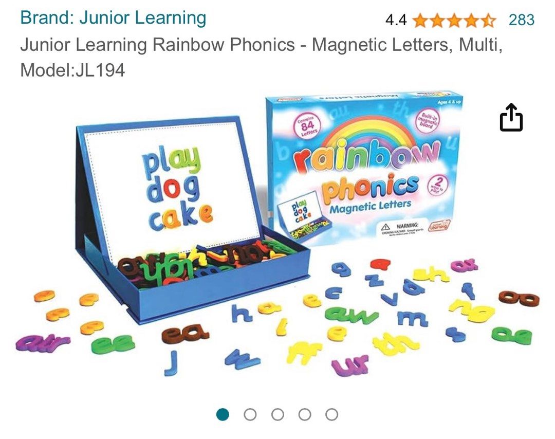 Rainbow Phonics manipulatives, Hobbies & Toys, Toys & Games on Carousell