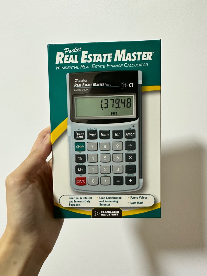Real estate Master calculator, Computers & Tech, Office & Business ...