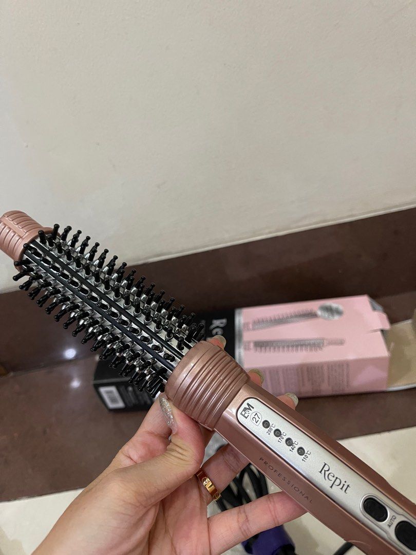 REPIT 2in1 Titan heat 27mm Catokan lurus dan curly, Kesehatan ...